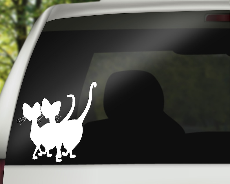 Siamese Cats Decal Aristocats Decal Car Decal Wall Decal - Etsy