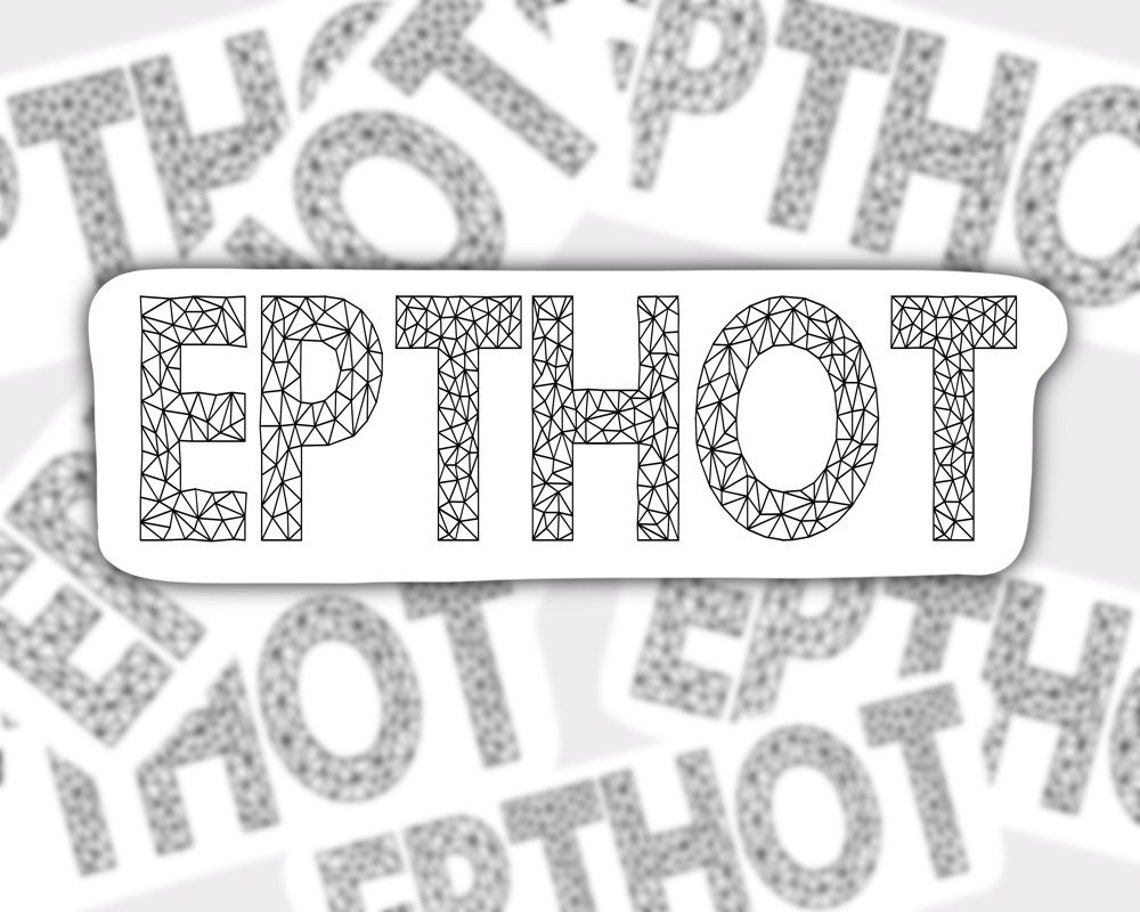 Epthot Sticker Adult Epcot Sticker Spaceship Earth Gift | Etsy