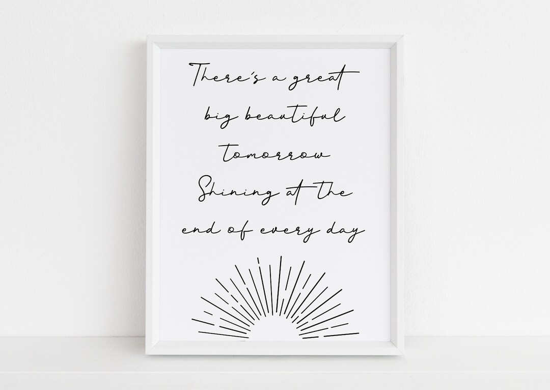 Great Big Beautiful Tomorrow Wall Art, Carousel of Progress Decor, Wall ...