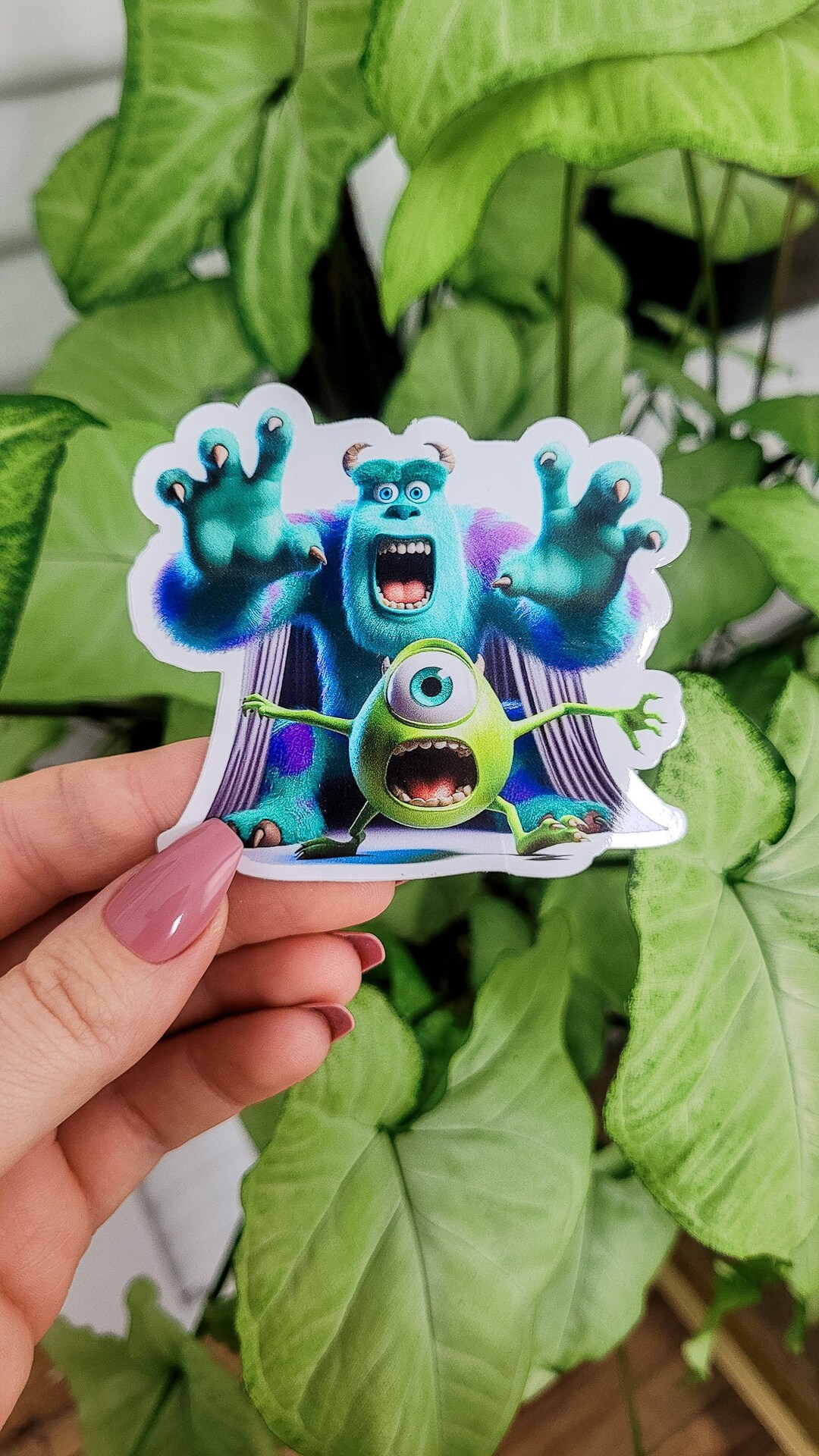 Monsters Inc Sticker, Mike and Sully Sticker, Gift, Stickers, Laptop ...