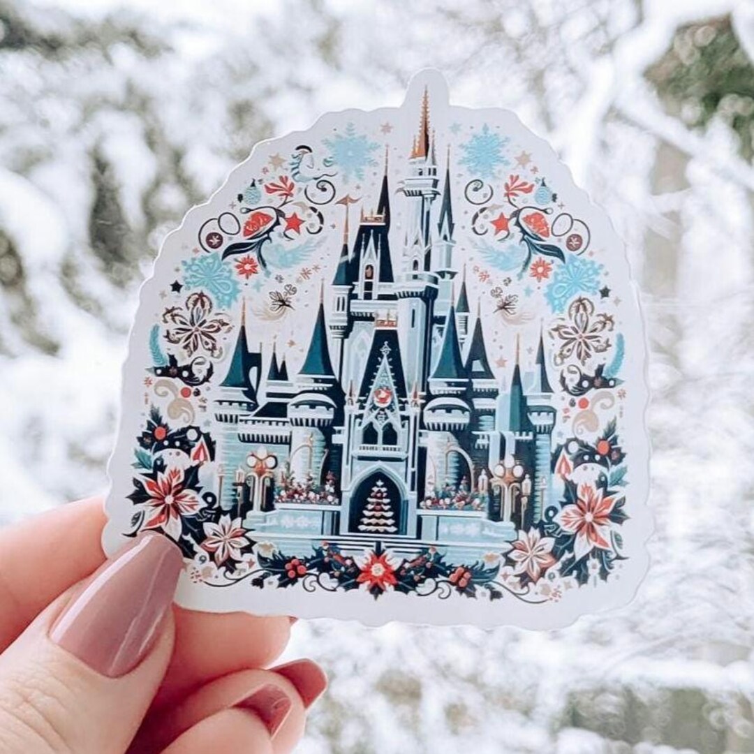 Magic Kingdom Sticker, Christmas Sticker, Gift, Stickers, Laptop ...