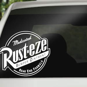 Rusteze Decal, Cars Decal, Mater, Car Decal, Wall Decal, Laptop Decal ...