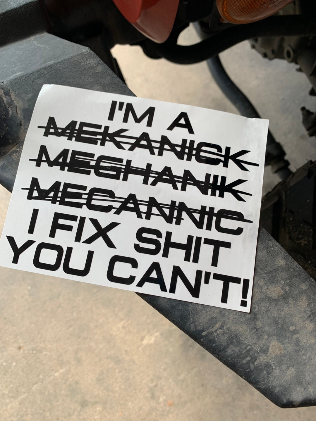 I Fix Shit Decal - Etsy