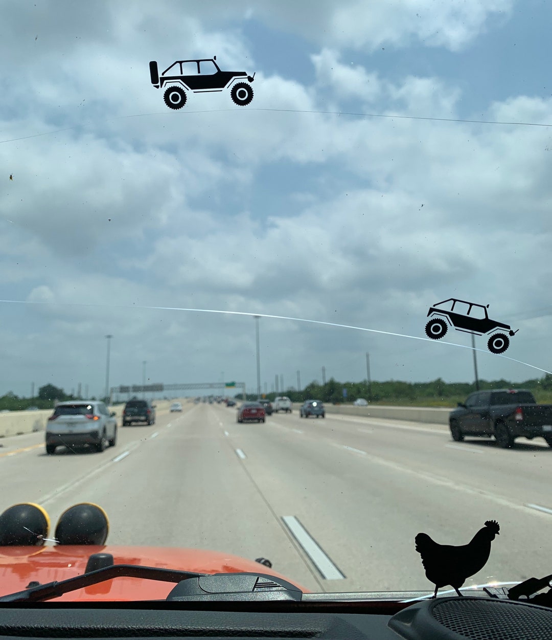 Windshield Crack Riders Decal Set of 3 - Etsy