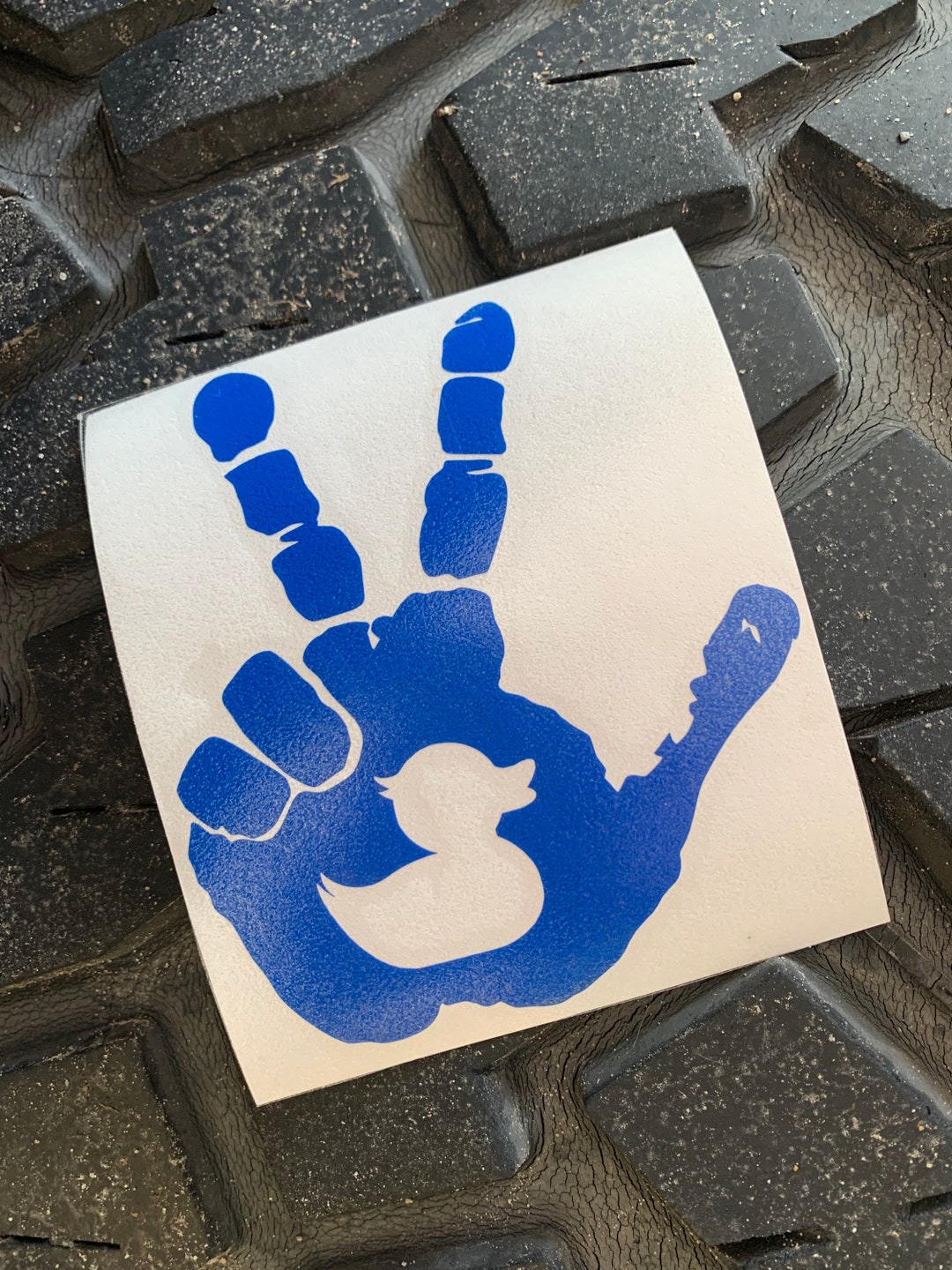 1 Peace/wave With Duck Decal - Etsy