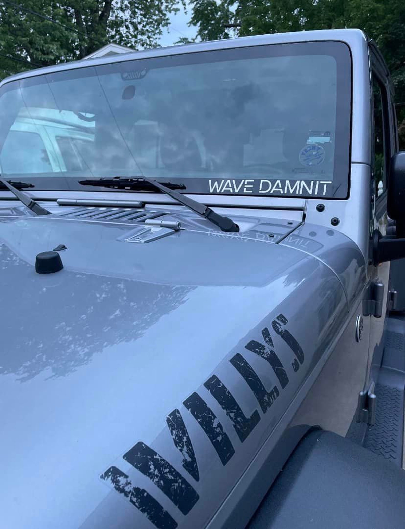 Wave Damnit Decal - Etsy