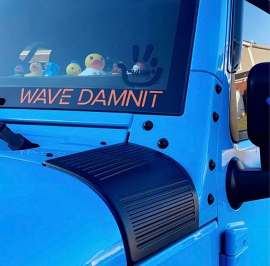 Wave Damnit Decal - Etsy