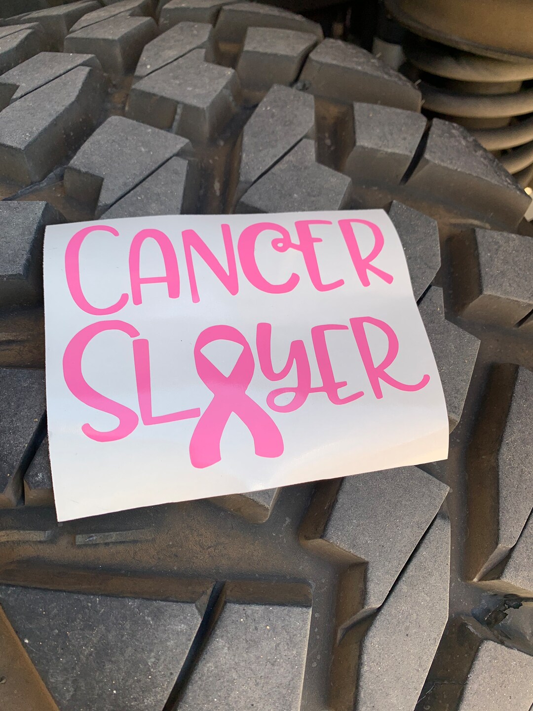 Cancer Slayer Decal - Etsy