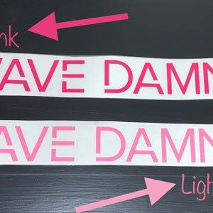 Wave Damnit Decal - Etsy