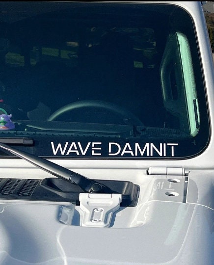 Wave Damnit Decal - Etsy