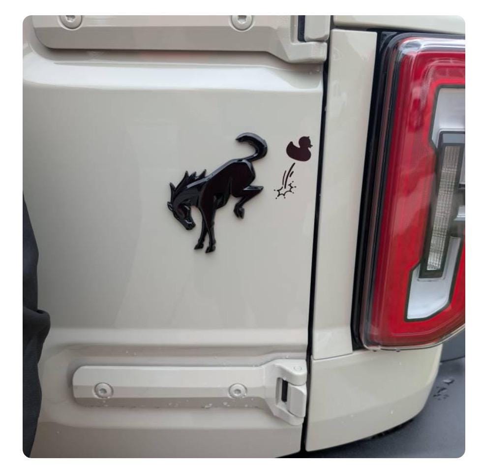 Bucking Duck Decal - Etsy