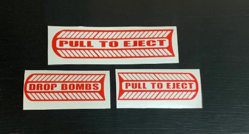 Pull Handle Overlay Set Pull to Eject/drop Bombs, Jeep Wrangler JK JKU ...