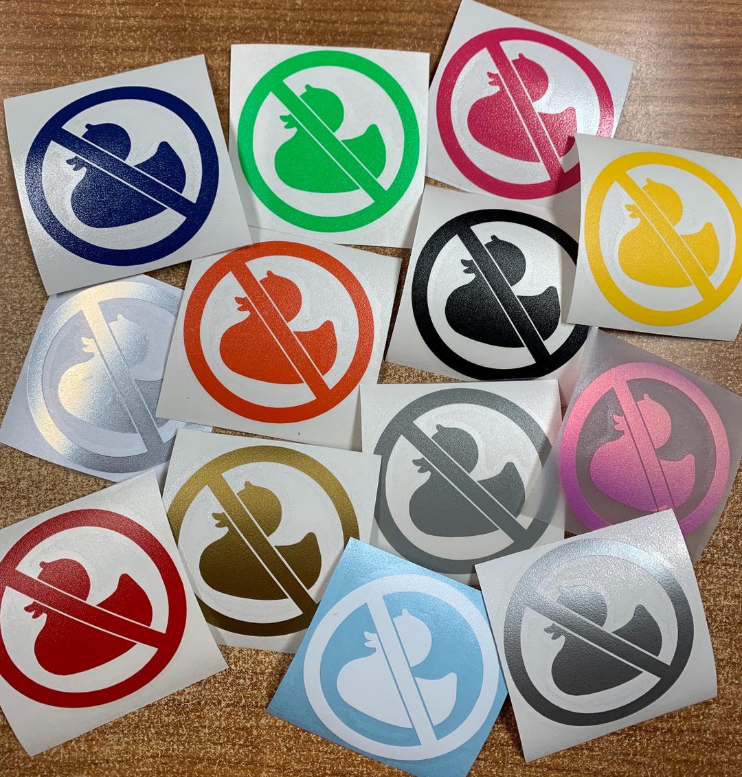 No Ducks Decal - Etsy