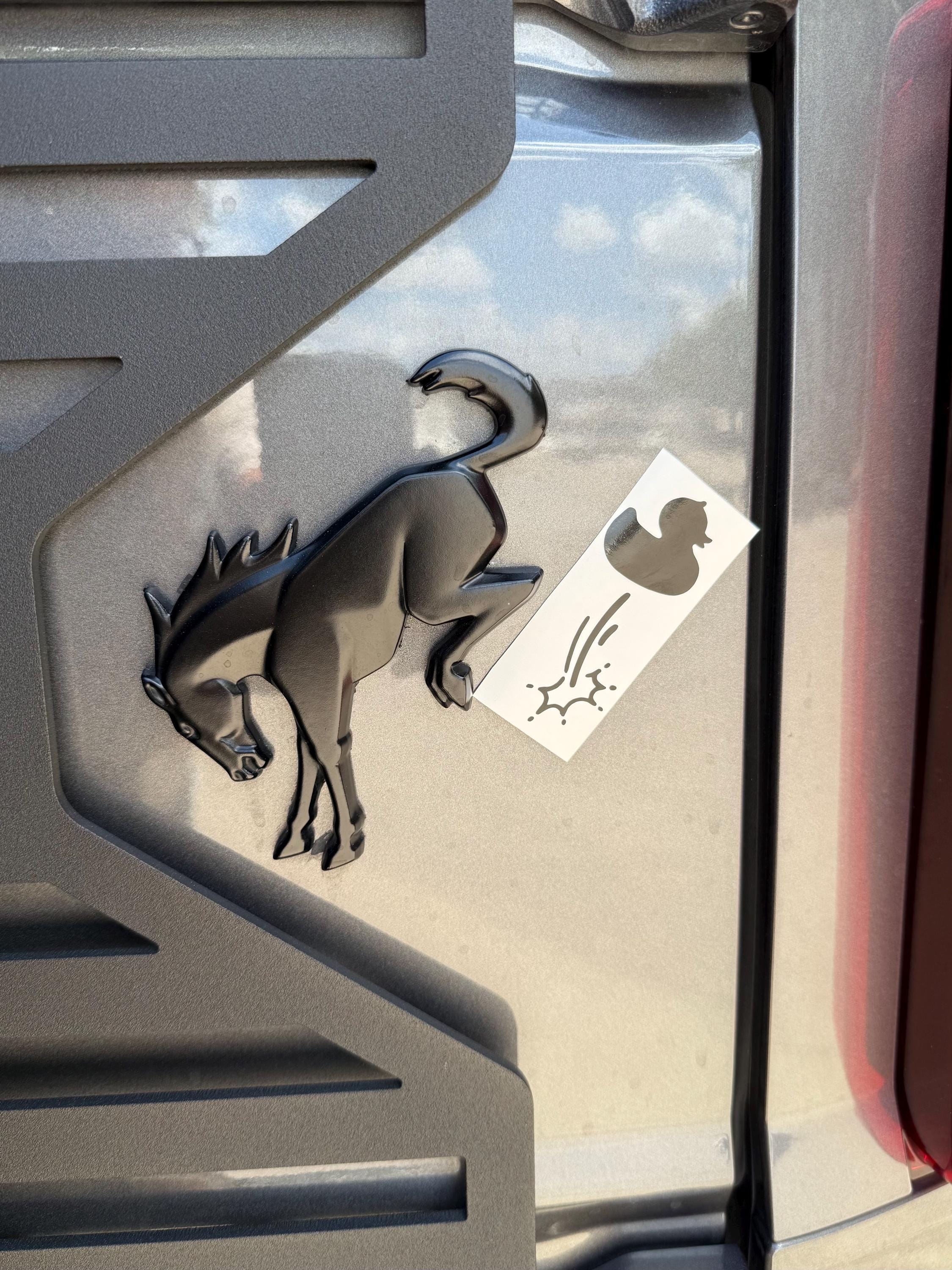 Bucking Duck Decal - Etsy