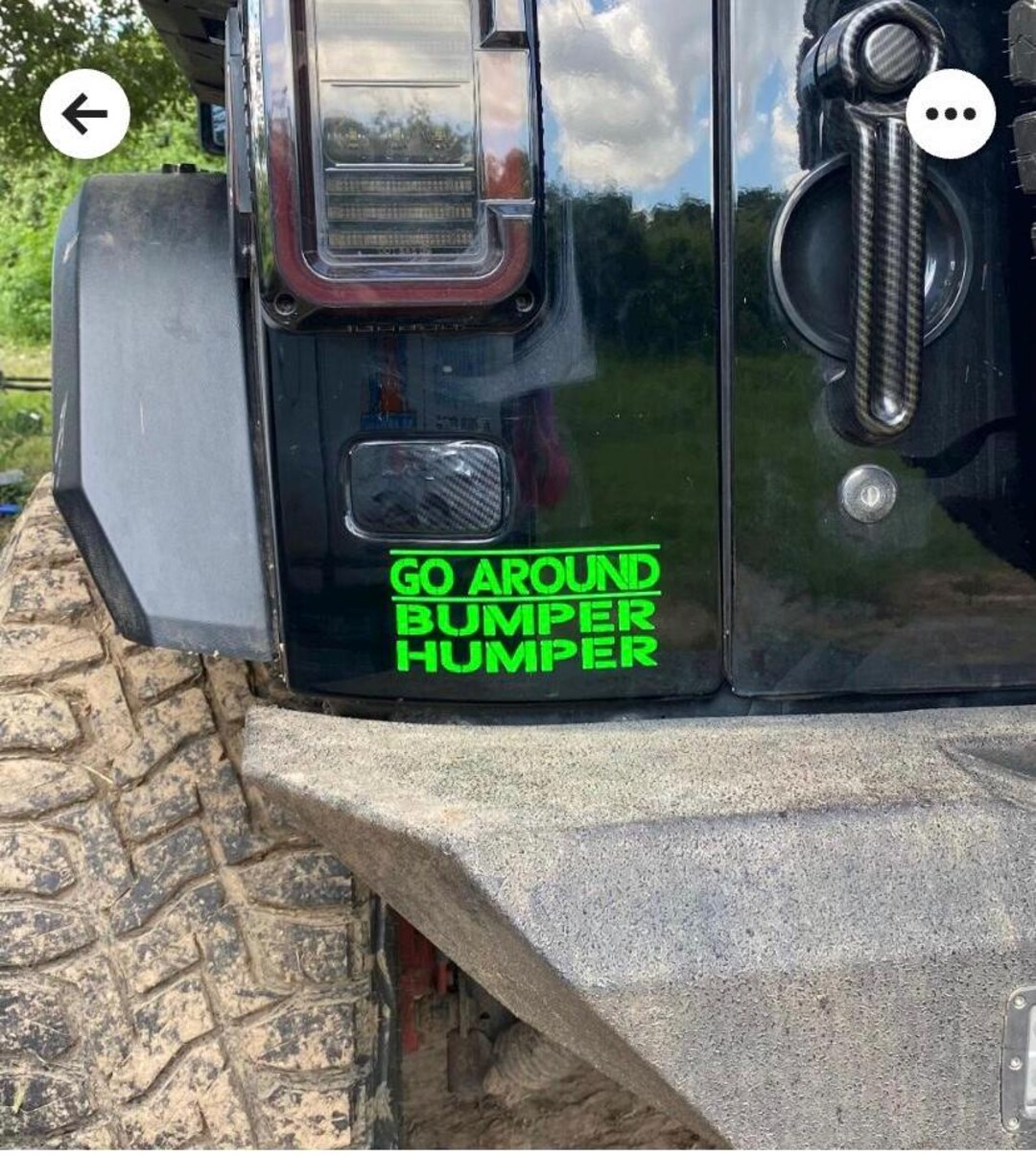 Go Around Bumper Humper Decal - Etsy