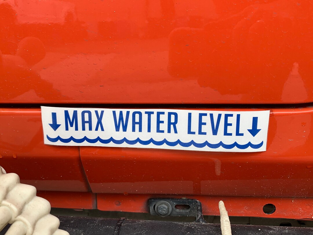Maximum Water Level Decal - Etsy