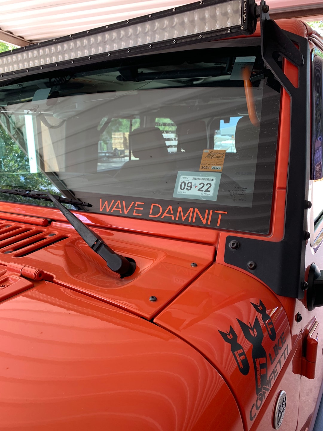 Wave Damnit Decal - Etsy