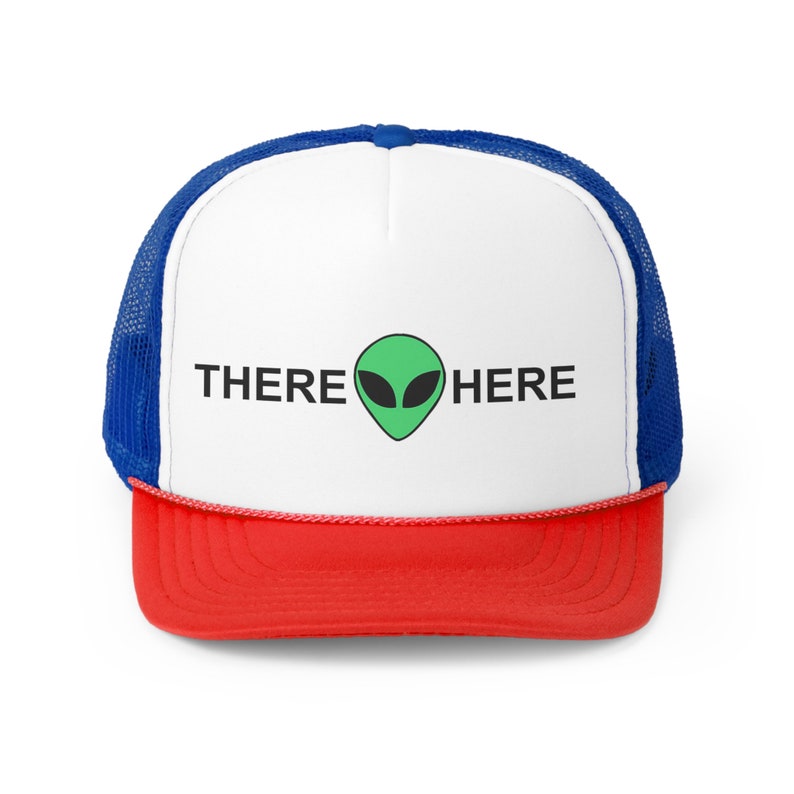 There Here Alien Trucker Hat - Etsy