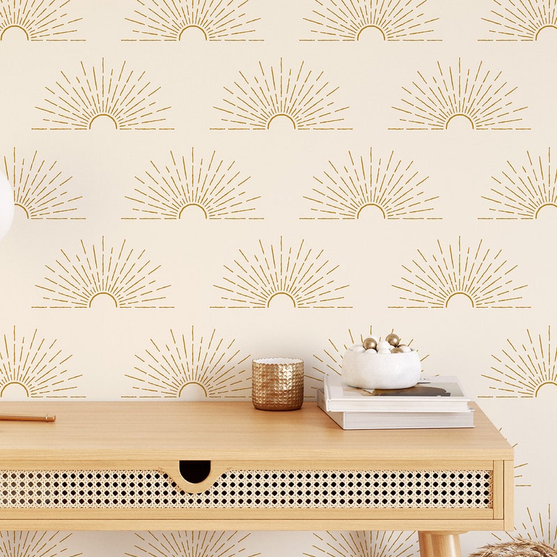 Sun Wallpaper for Nursery - Etsy