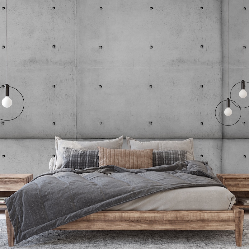 Concrete Vinyl Wallpaper - Etsy