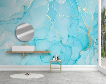 Blue Marble Wallpaper | Etsy