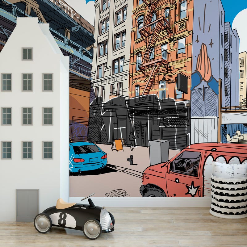 Cartoon Mural - Etsy