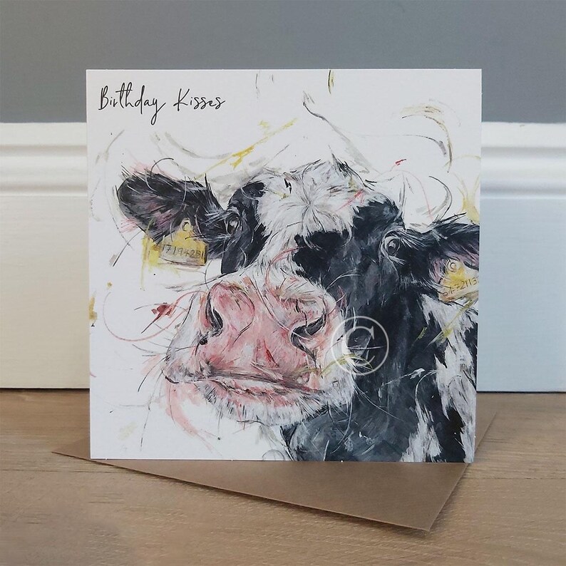 Udderly Gorgeous- Cow Greeting Card - Etsy UK