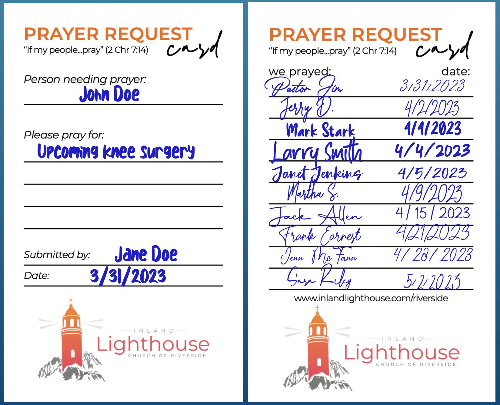 Church Prayer Request Card Template: Customizable PDF (3x5 In) - Etsy