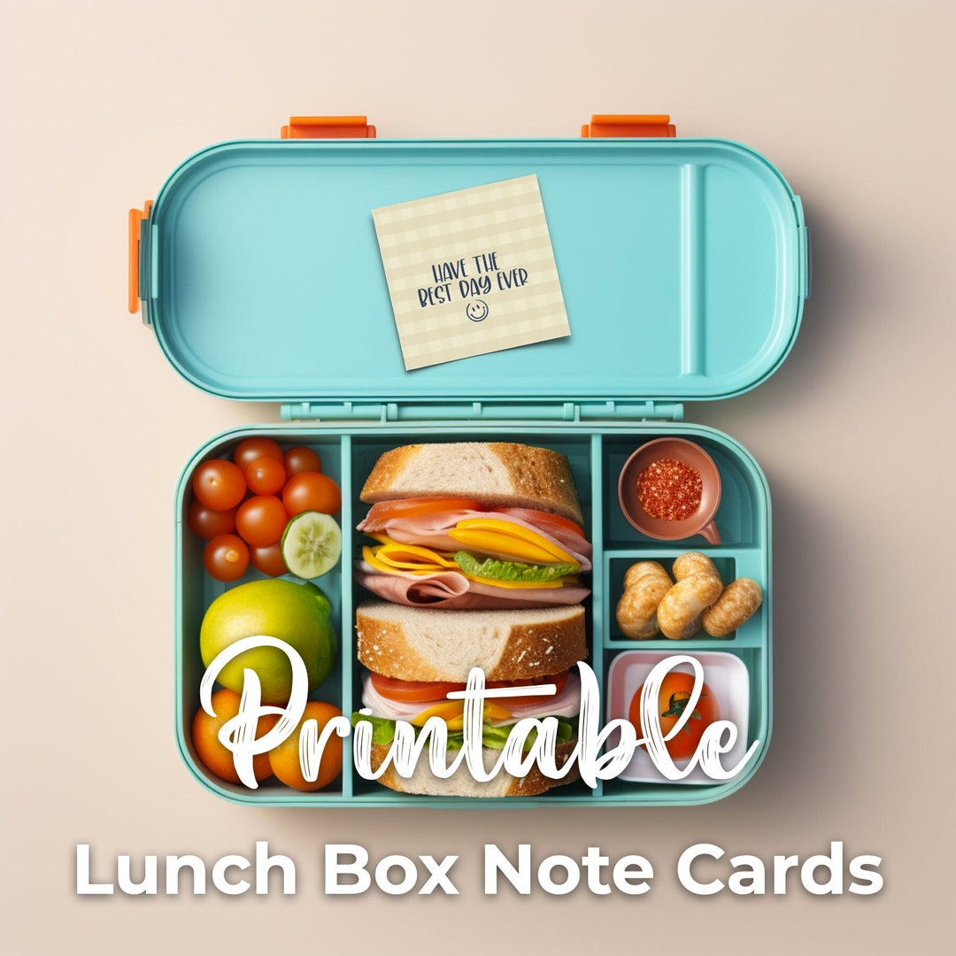 Printable Lunch Box Love Notes, Affirmation Notes, Lunch Box Notes ...