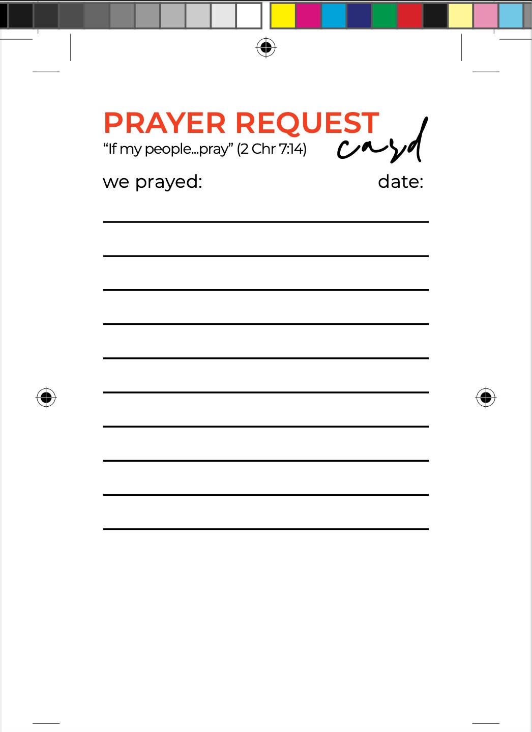 Church Prayer Request Card Template: Customizable PDF (3x5 In) - Etsy