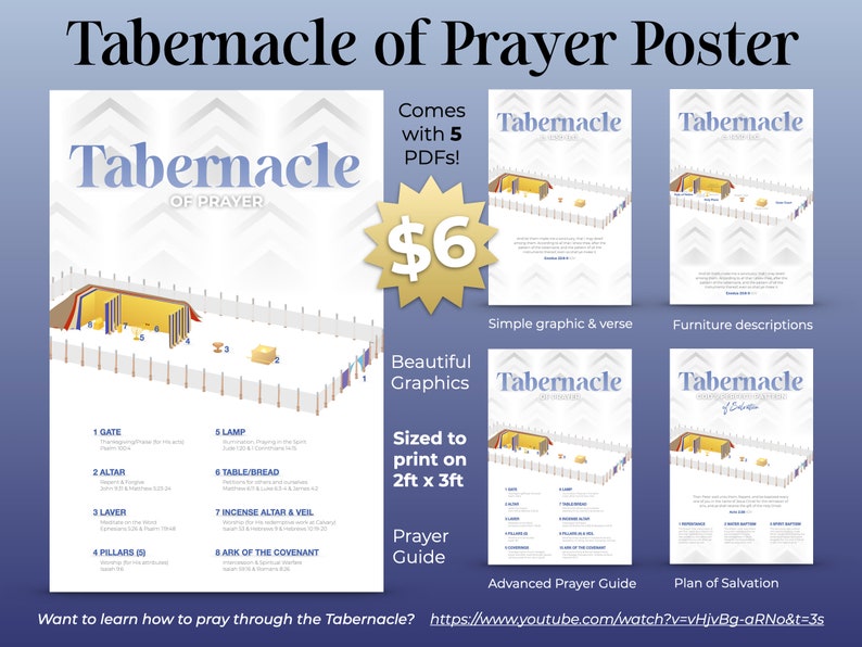 Poster: Tabernacle of Prayer Guide Inspirational & Motivational ...