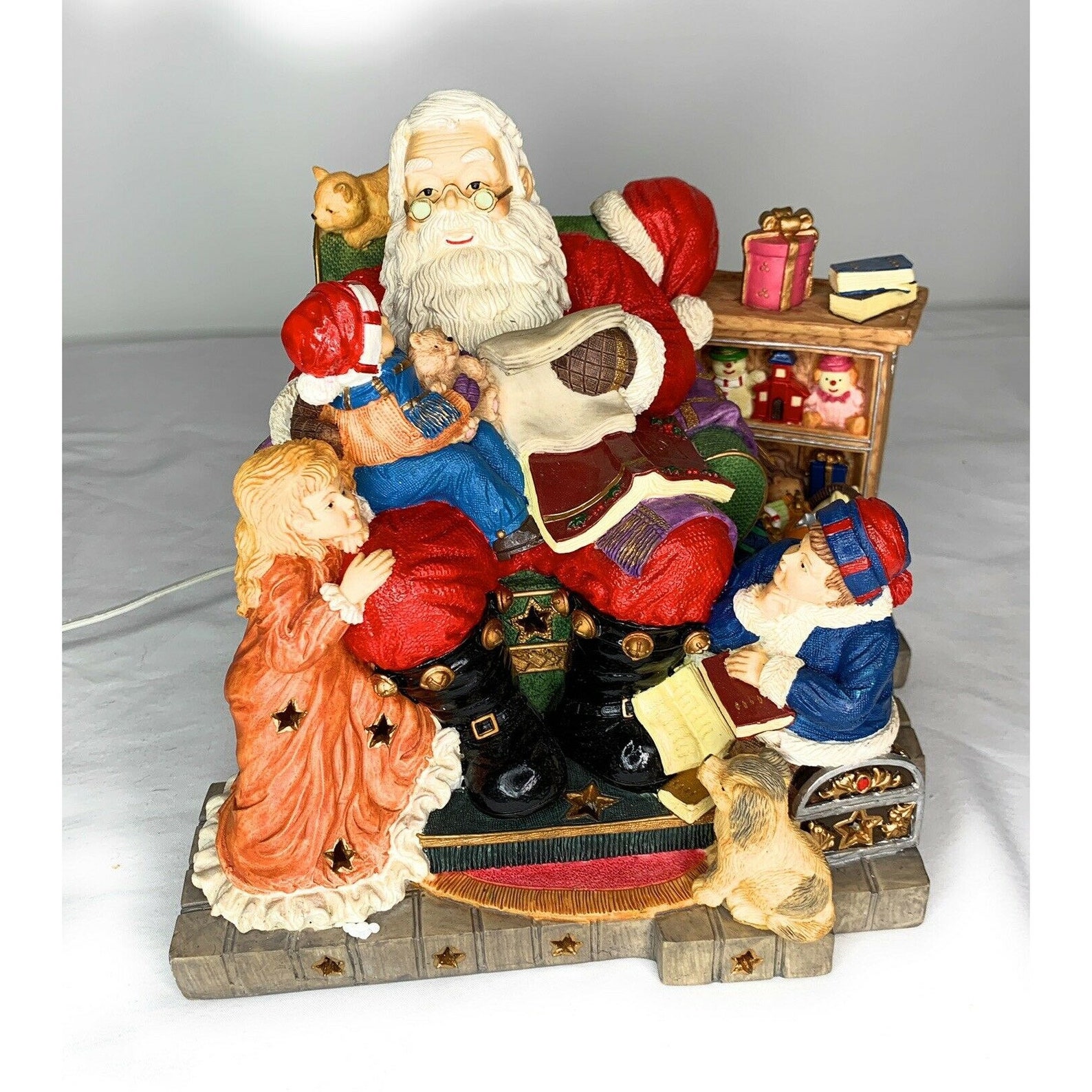 Grandeur Noel Musical Santa Collector's 1996 Illuminated - Etsy