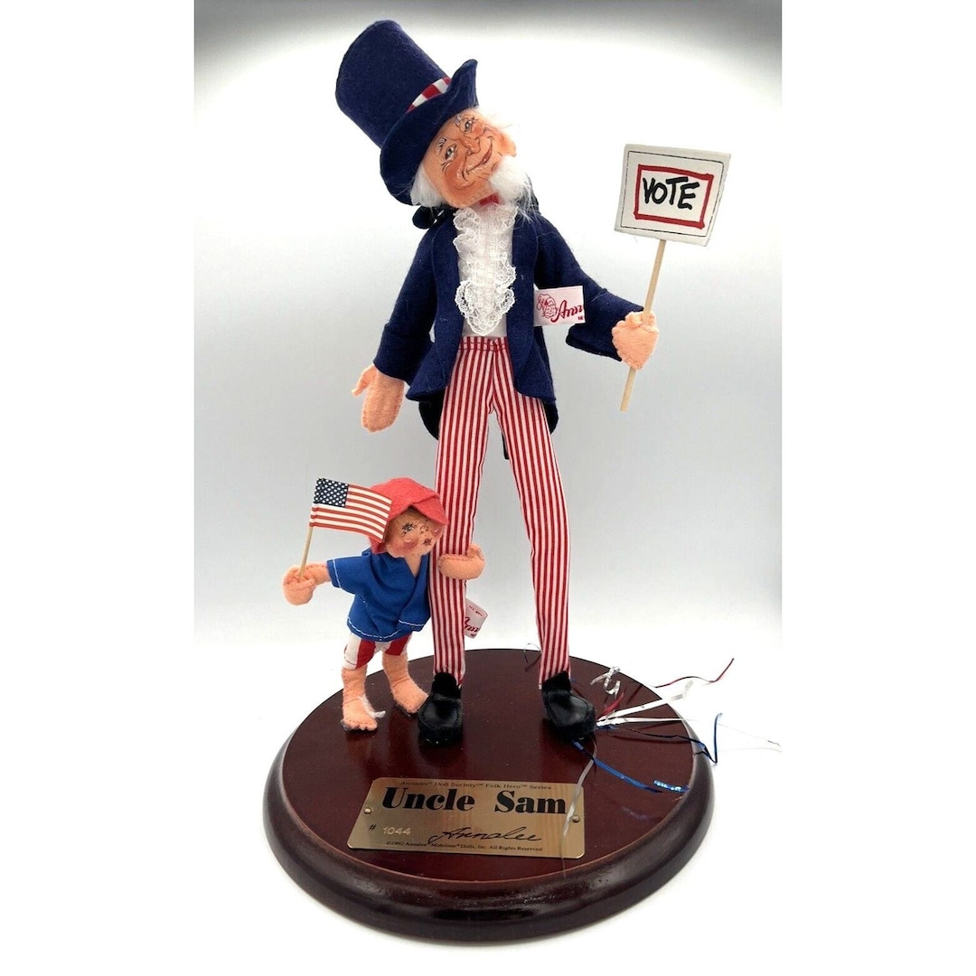 Annalee 14 Uncle Sam With 5 Child 965292 July 4th Vote America 1992 - Etsy