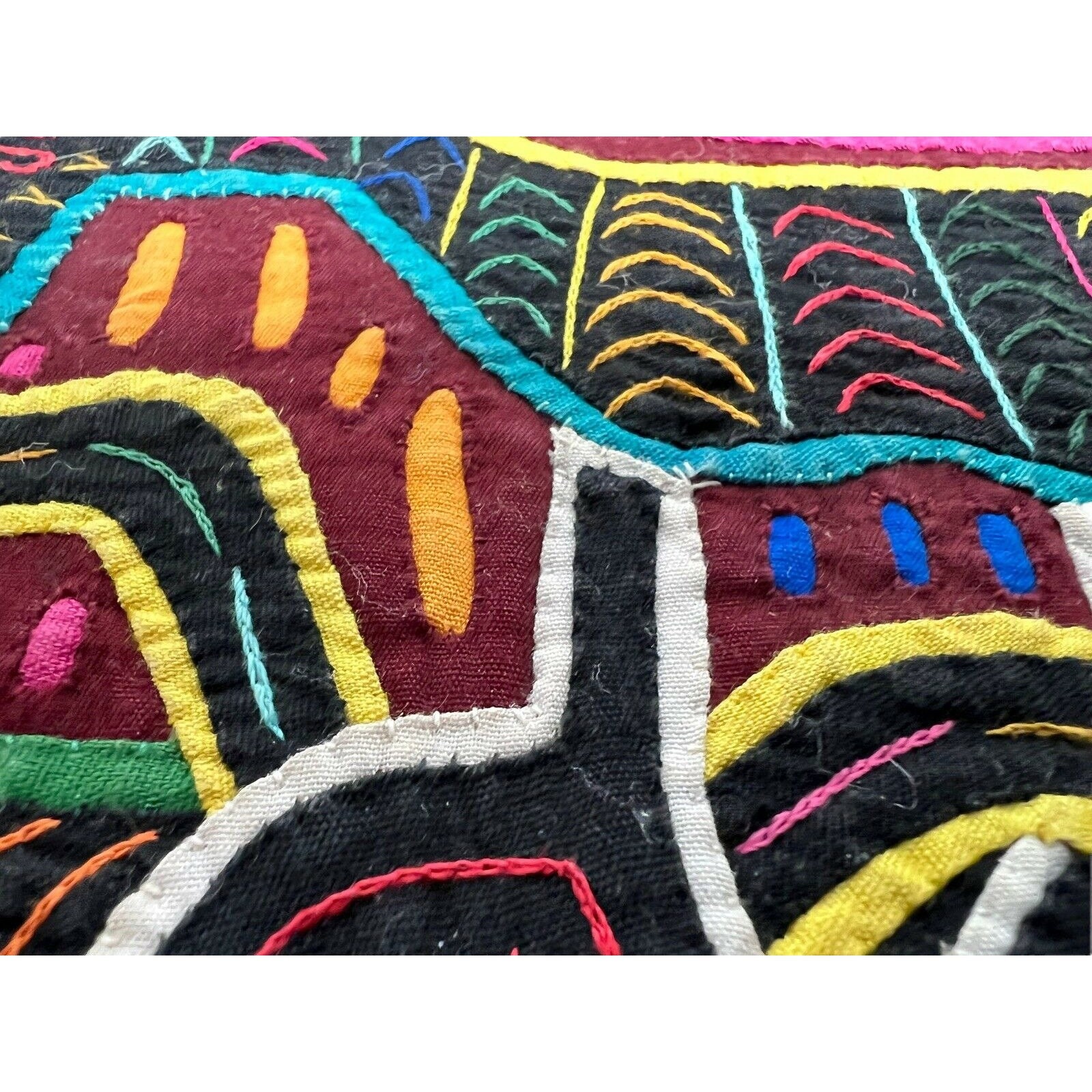 Vintage Mola Hand Stitched Kuna Native San Blas Panama Bird 16" X 11.5 ...