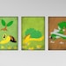 Turtwig Evolution Poster Set Turtwig Poster Grotle Poster Torterra ...