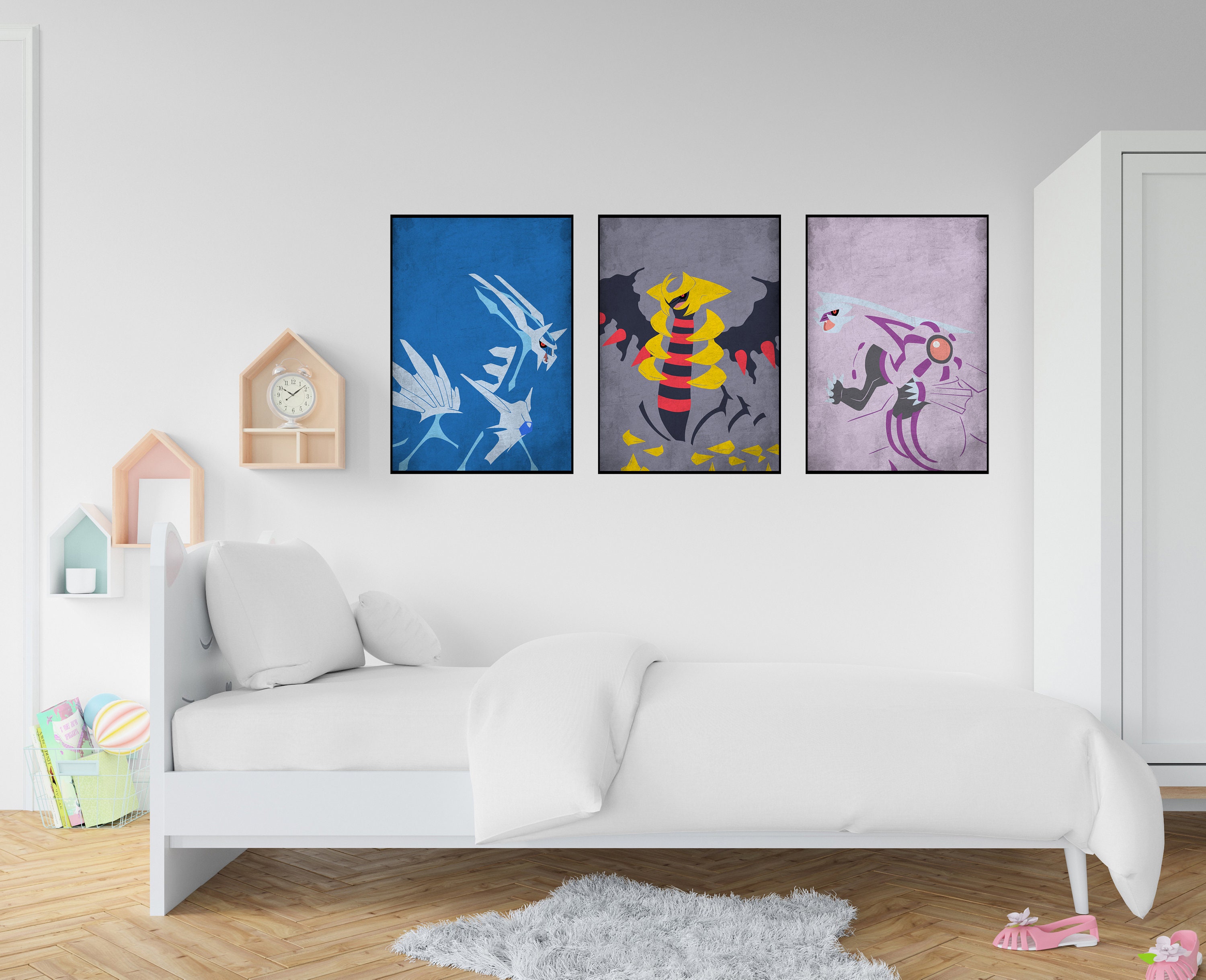 Creation Trio Poster Set: Dialga, Palkia, Giratina Art Prints - Etsy