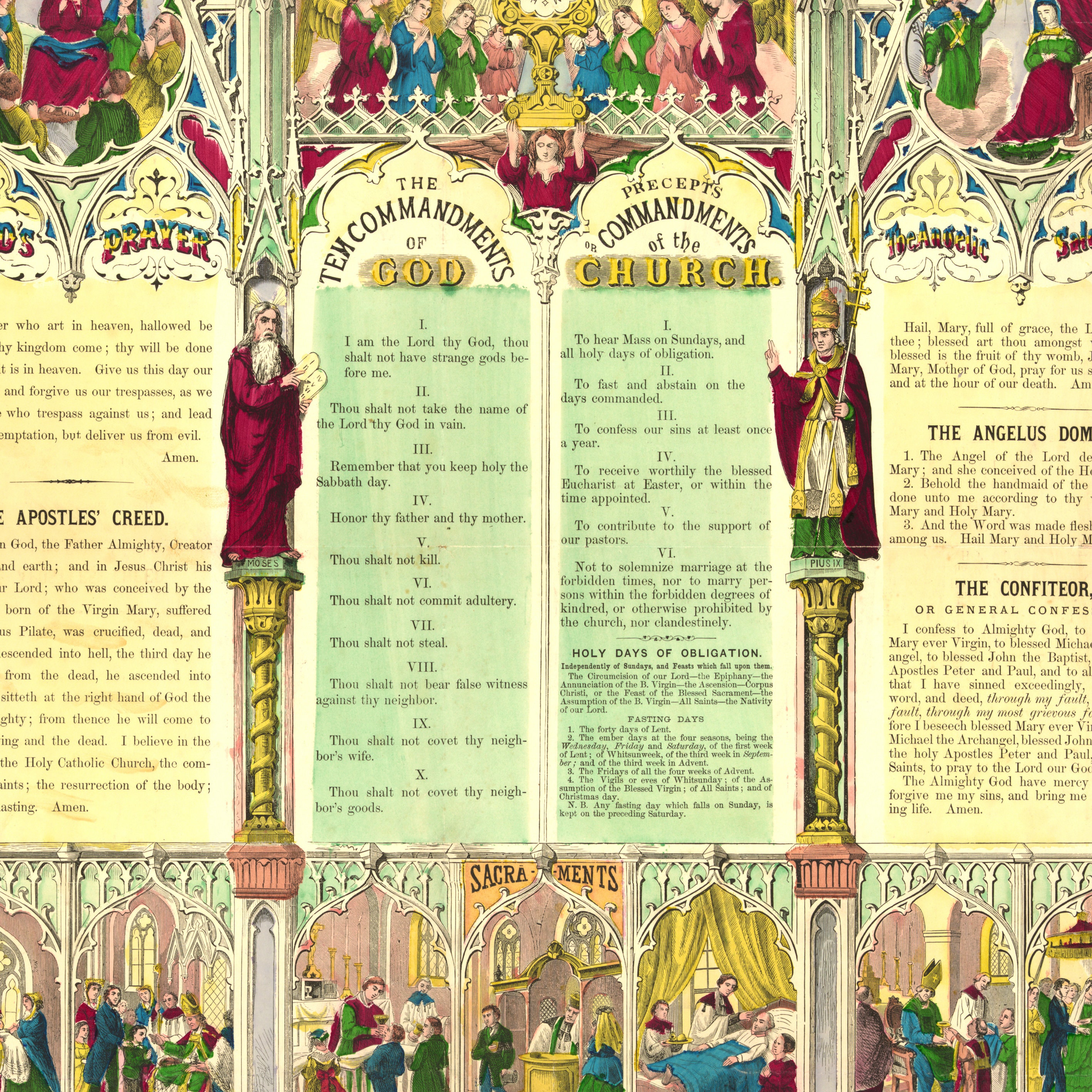 1870 Holy Roman Catholic Faith Poster Bible Verses Poster Biblical Wall ...