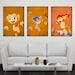 Chimchar Evolution Poster Set Chimchar Monferno Infernape Poster Set ...