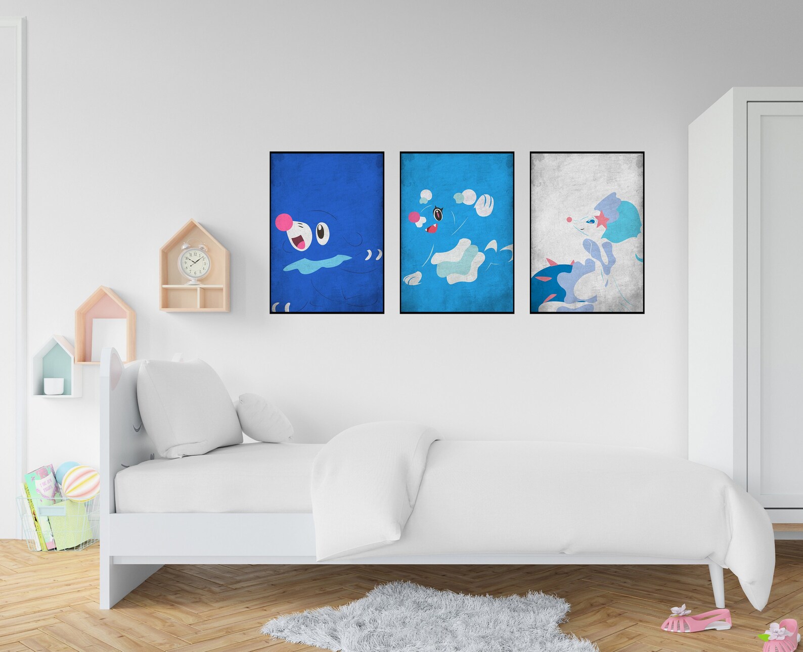 Popplio Evolution Poster Set Wall Art Print - Etsy