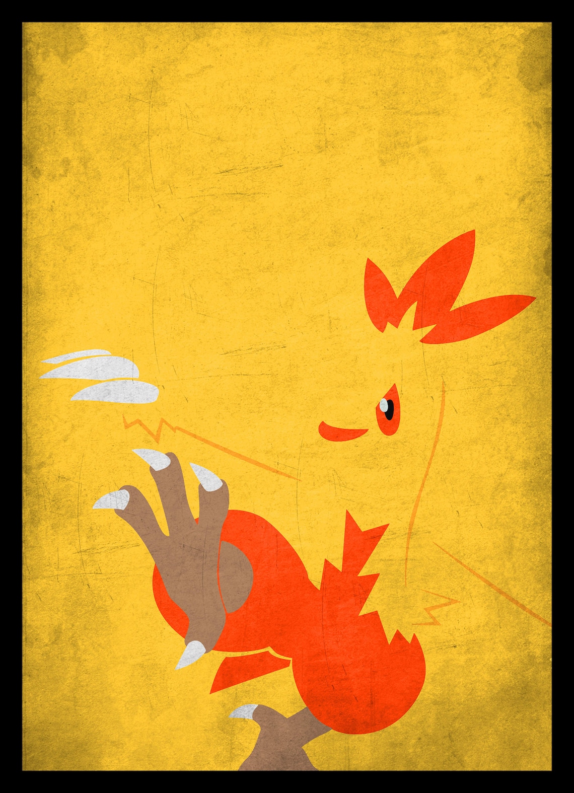 Torchic Evolution Poster Set Torchic Combusken Blaziken Poster - Etsy