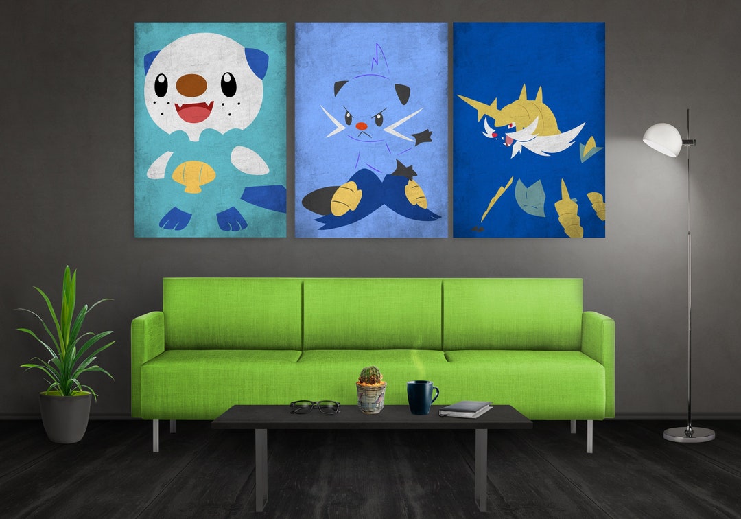 Oshawott Evolution Poster Set Oshawott Dewott Samurott Poster - Etsy