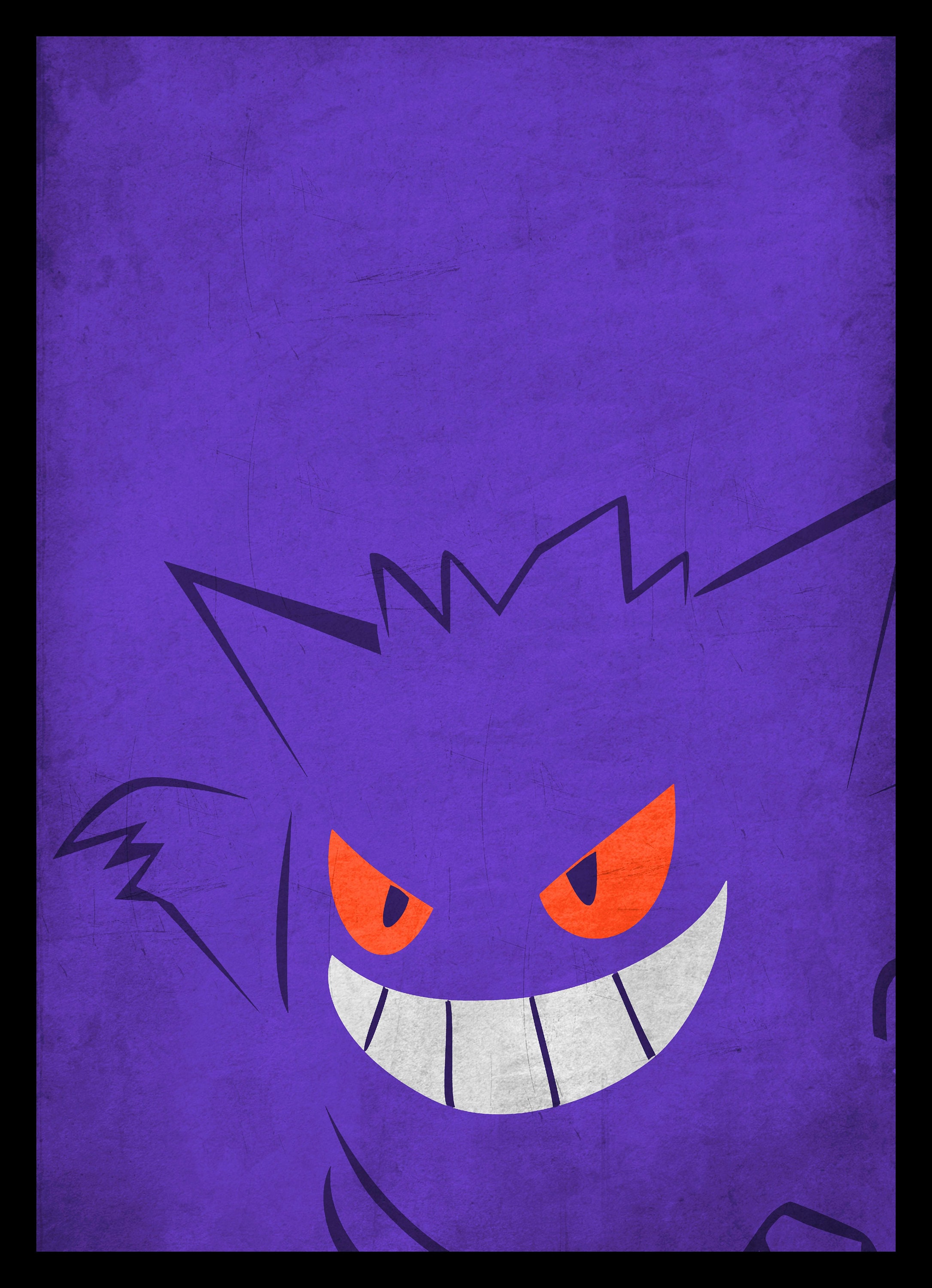 Vintage Gastly Evolution Poster Set Gastly Haunter Gengar Poster Set ...