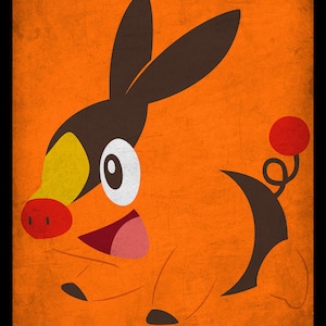 Tepig Evolution Poster Set Tepig Pignite Emboar Poster Set Tepig Print ...