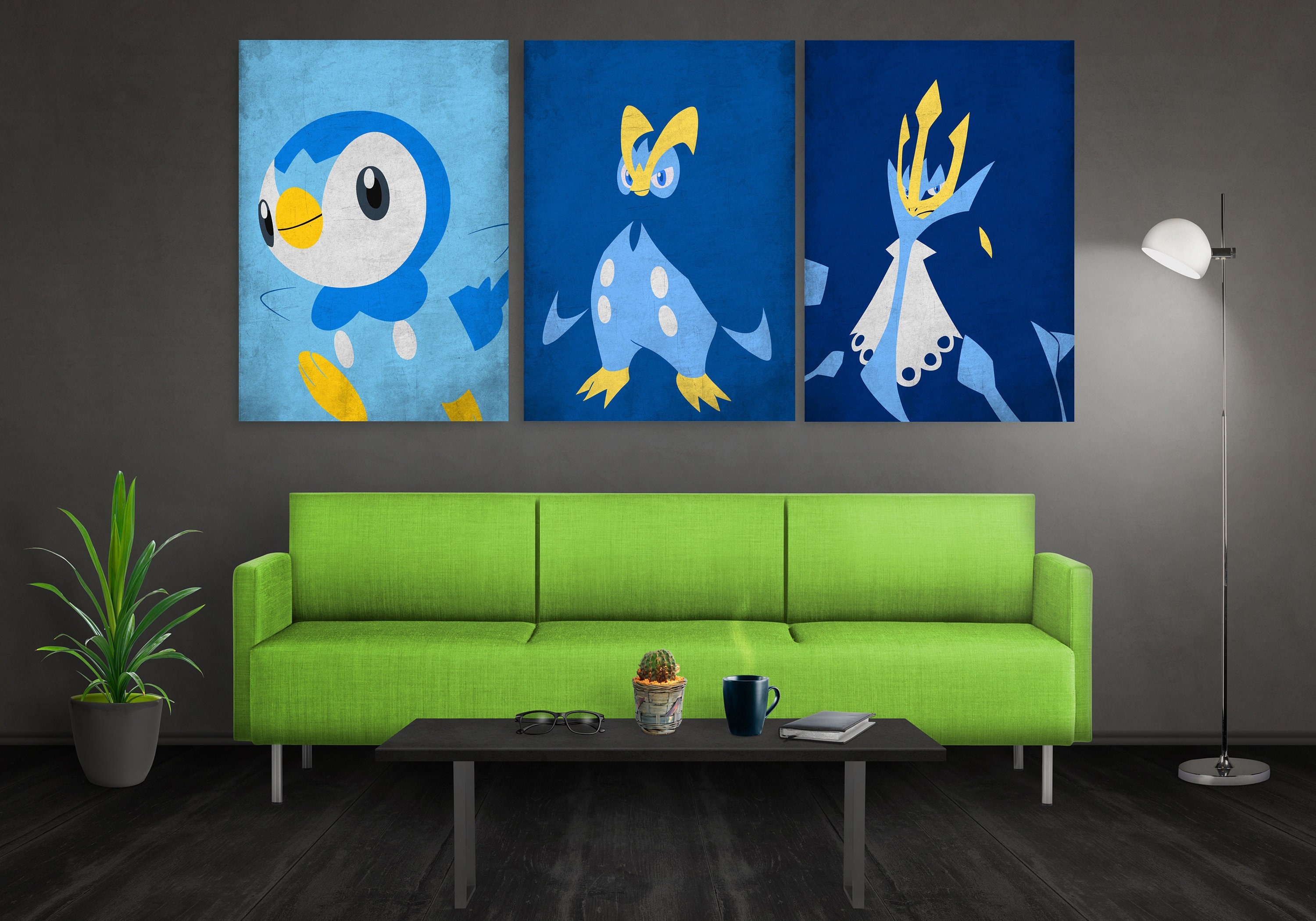 Piplup Evolution Poster Set Piplup Prinplup Empoleon Poster - Etsy