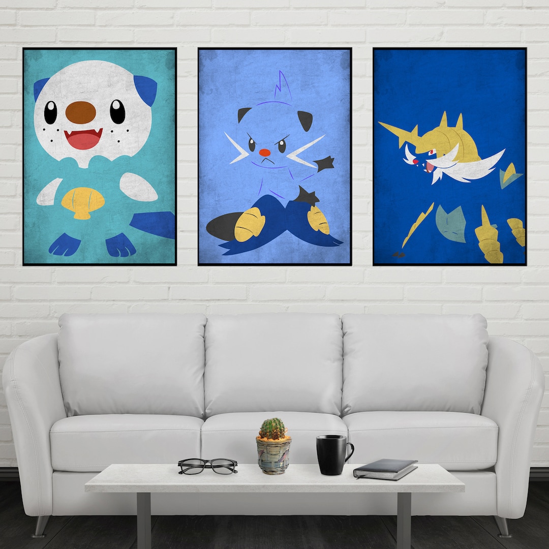 Oshawott Evolution Poster Set Oshawott Dewott Samurott Poster Set ...