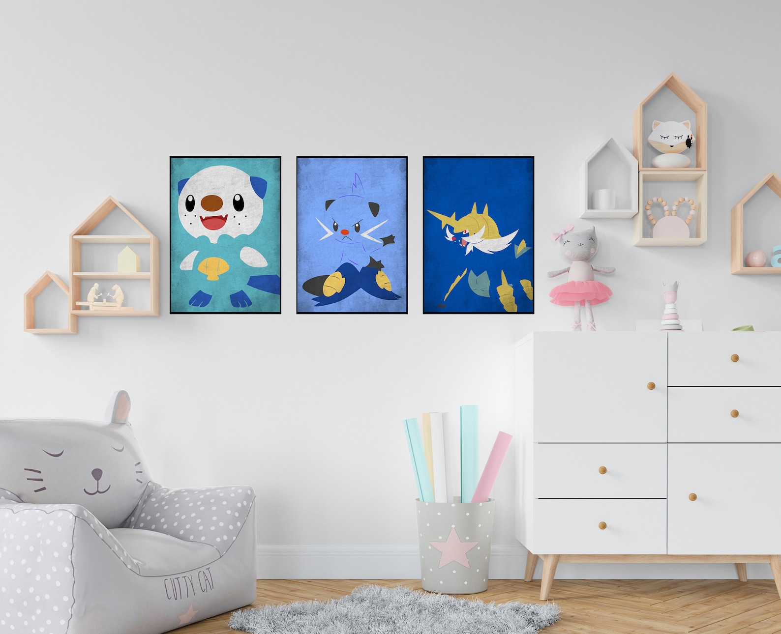 Oshawott Evolution Poster Set Oshawott Dewott Samurott Poster - Etsy
