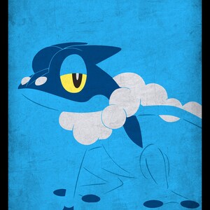 Froaki Evolution Poster Set Froakie Frogadier Greninja Wall Art - Etsy