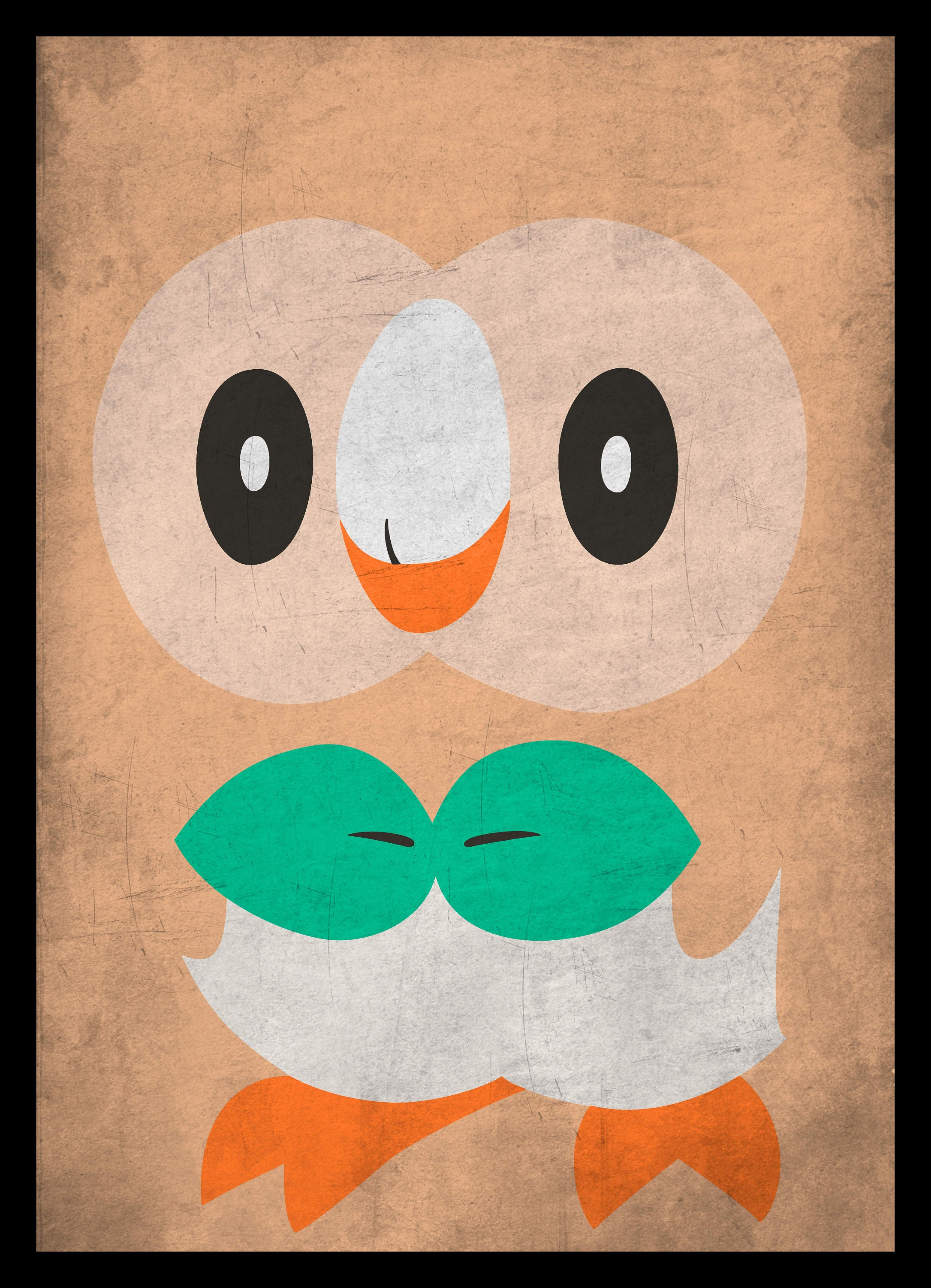 Seventh Generation Starter Poster Set Rowlet Litten Popplio Poster Set ...