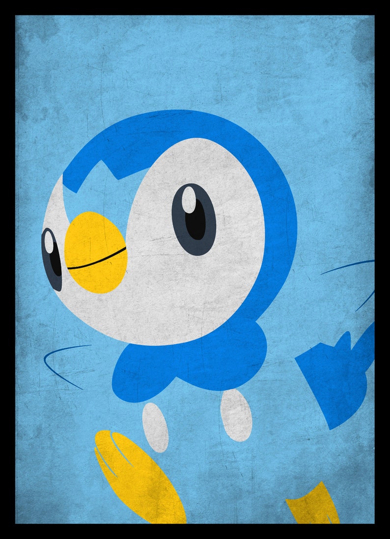 Piplup Evolution Poster Set: Piplup, Prinplup, Empoleon Print - Etsy