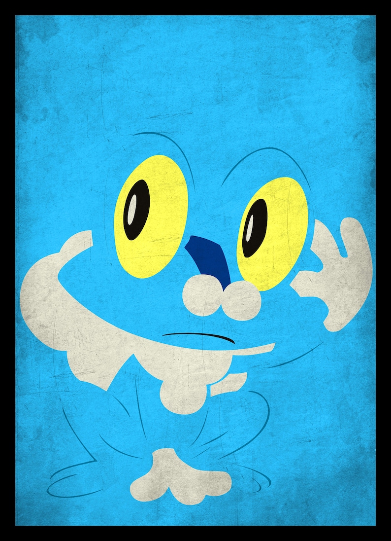 Froaki Evolution Poster Set Froakie Frogadier Greninja Wall Art - Etsy